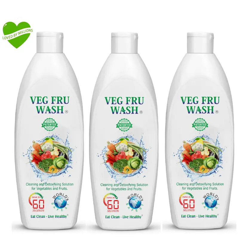 World's Only Edible Vegetable & Fruit Washing Solution | Veg Fru Wash